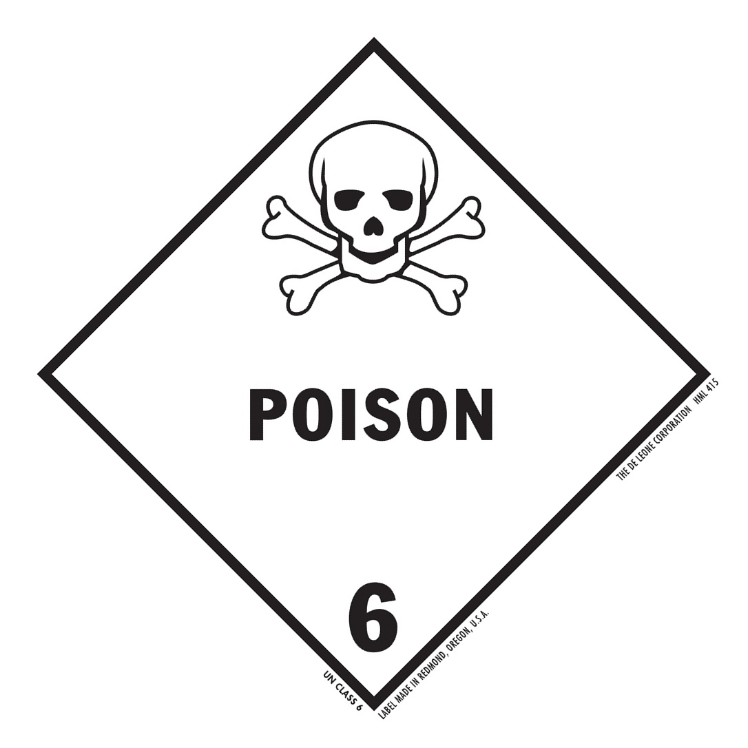 Hazardous Material Labels | 4 Hazardous Material Labels | 4