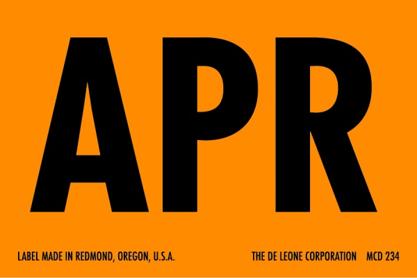 Monthly Color Coded Labels | 2" X 3" Color Code Label, Monthly, April ...