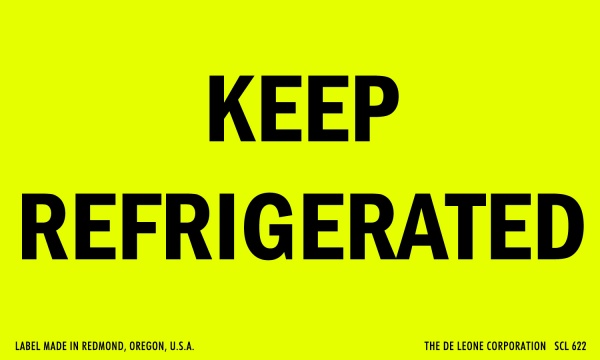 Hot & Cold Labels | 3" x 5" Keep Refrigerated Label | America's Finest ...