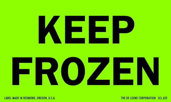 Hot & Cold Labels | 3" x 5" Keep Frozen Label | America's Finest Labels